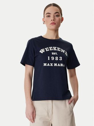 Max Mara T-Shirt Tenue 2615971051 Dunkelblau Regular Fit