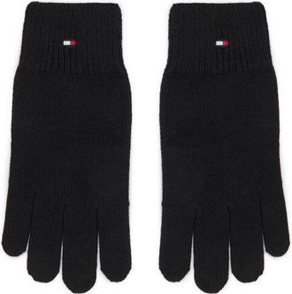 Tommy Hilfiger Damenhandschuhe Flag AW0AW19131 Schwarz