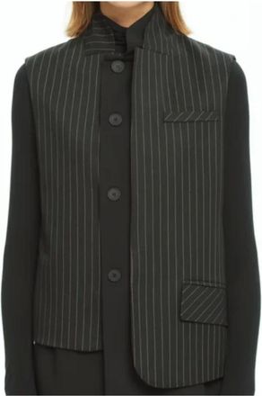Malloni Femme, Vestes, Noir, Taille: 46 FR Gilet Sartoriale Destrutturato