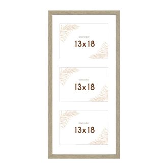 Wackadoo Bilderrahmen Collage 13x18 Eiche Fotowand Fotorahmen mit Glasscheibe FSC Holz Picture frame