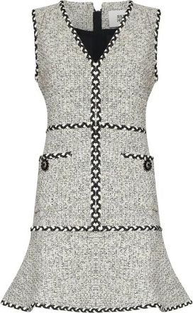 Silvian Heach Femme, Robes, Beige, Taille: 42 FR Robe sans manches avec d&eacute;tails d&eacute;coratifs