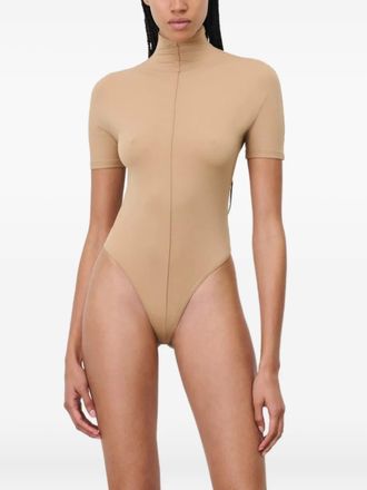 Wardrobe.NYC body RHW &agrave; manches courtes - Tons neutres