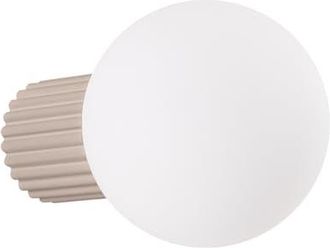 Sollux Lighting Applique murale dintérieur - applique aluminium verre - 1 flamme - ampoule LED - Taupe Halo