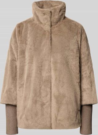 Zero Jacke aus Kunstfell mit Stehkragen