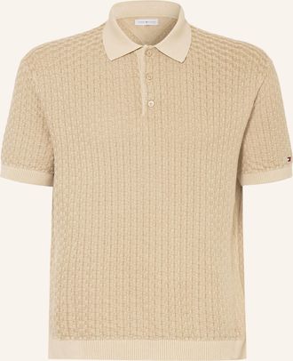 Tommy Hilfiger Strick-Poloshirt beige