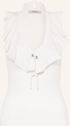 Dorothee Schumacher Dorothee Schumacher Stricktop Refined Essentials Mit Volants weiss