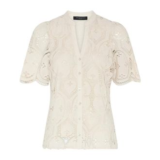 Bruuns Bazaar RaveneaBBUresa Shirt - Femme - Blouses et Chemises - Beige - Taille: 42 FR