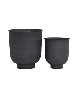 House Doctor Beet, Vig, Grau, Set mit 2 Gr&ouml;&szlig;en, S: Dm: 30 cm, h: 35 cm, L.: Dm: 40 cm, h: 45 cm