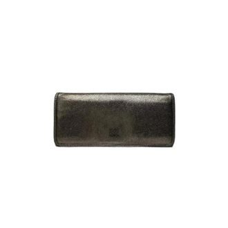 Loewe Portefeuille en cuir Pre-owned - Femme - Pre-owned - Gris - Taille: ONE Size