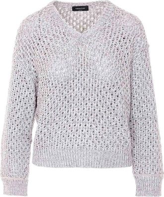 Fabiana Filippi Pull Col Rond - Gris
