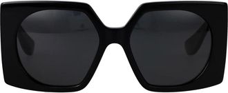 Valentino Garavani Femme, Accessoires, Noir, Taille: 55 MM VLogo Signature Square Lunettes de soleil