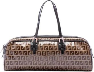 Fendi Sac bandouli&egrave;re en toile Pre-owned - Femme - Pre-owned - Brun - Taille: ONE Size