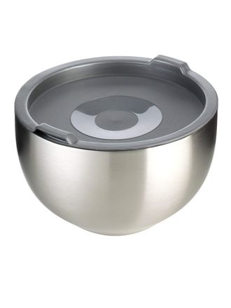 GSW Thermosch&uuml;ssel mit Kunststoffdeckel aus Edelstahl mit einem Durchmesser von 18cm, 552189