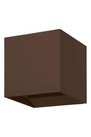 Eglo LED Au&szlig;enleuchte Calpino 3, Wandleuchte au&szlig;en mit Up und Down Beleuchtung, Wand Au&szlig;enbeleuchtung aus Metall in Rostbraun, Au&szlig;enlampe warmwei&szlig;, IP54