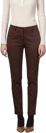 Mason's Pantalon Chino Slim New York - Femme - Pantalons - Brun - Taille: 36 FR