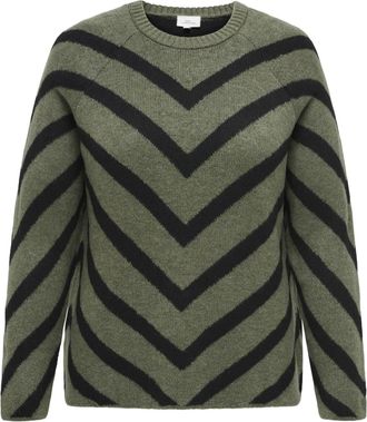 Only Carmakoma Damen Careliza L/S Pullover KNT Noos, Lizard, XL EU