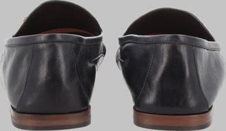 Versace Leather Loafers - Black