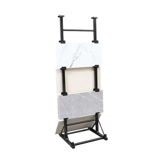 Generic Fliesenst&auml;nder, Bodenstehende Wandschiene, 10-stufiges Doppelseitiges Musterregal, for Den Ausstellungsraum Eines Einzelhandelsgesch&auml;fts