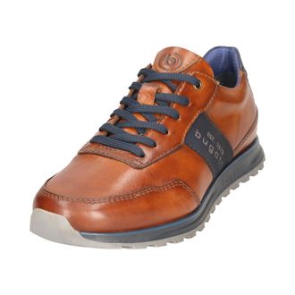 Bugatti man Herren Low-Top Sneaker, M&auml;nner Sneaker, Wechselfu&szlig;bett,sportlich,maennlich,Mens,Men,Halbschuhe,Sportschuhe,Cognac (6300),43 EU/EU UK