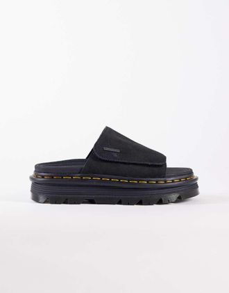 Dr. Martens Dr. Martens - ZebZag - Wildleder-Mules in Schwarz