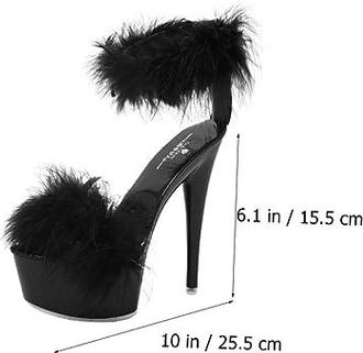 Frcolor Sandales pour Femmes à Talons Hauts Sandales Résistantes Chaussures Confortables