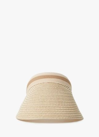 Au Printemps Paris Rafia Visor - Beige