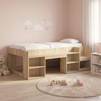 vidaXL Vidaxl Struttura Per Letto Per Bambini Con Ripostiglio Rovere Sonoma