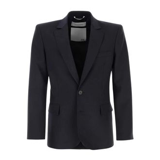 Valentino Garavani Einreihiger Wollblazer - - Suits - Herren - Blau - L