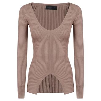 Dondup V-Ausschnitt Strickware - - Knitwear - Damen - Braun - S