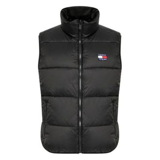 Tommy Jeans Gilet matelass&eacute; TJW Monogram Invers&eacute; - Femme - Vestes - Noir - Taille: 36 FR