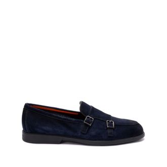 Santoni Homme, Chaussures, Bleu, Taille: 44 EU Pura Loafer