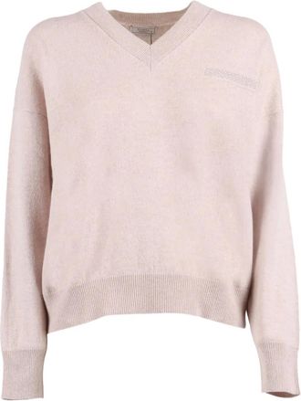 PESERICO pull à col v - Rose