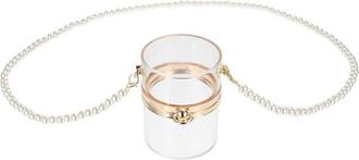 Hemoton Sac Bandouli&egrave;re Transparent pour Soir&eacute;e Femme Pochette Mini Bag &agrave; L&egrave;vres Acrylique avec Cha&icirc;ne Ornement &Eacute;l&eacute;gant et Pratique pour F&ecirc;te Rangement Cl&eacute;s e