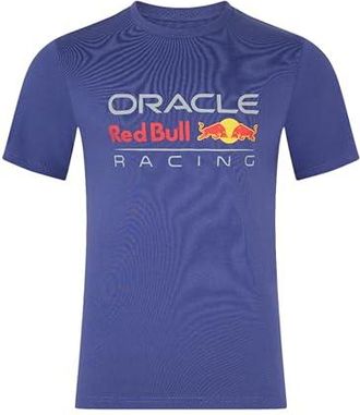 Castore Red Bull Racing F1 T-Shirt avec Logo sur Le Devant (FR/ES, Alpha/Lettres, TG, Taille Normale, Taille Normale, Bleu)
