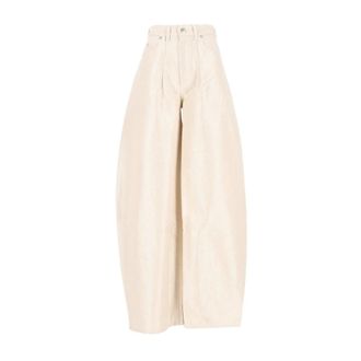 Jacquemus Pantalon large en denim de-N&icirc;mes - Femme - Jeans - Beige - Taille: W26