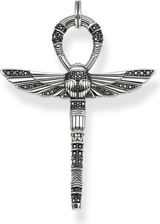 Thomas Sabo Damen-Anhänger 925 Silber Zirkonia schwarz - PE741-643-11