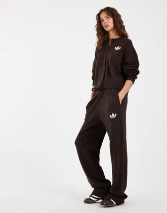 adidas Originals pantalon en maille marron