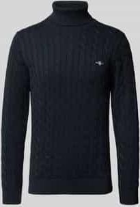 GANT Strickpullover mit gerippten Abschlüssen