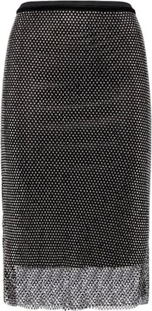 Sportmax Femme, Jupes, Noir, Taille: 38 FR Zinnia Midi Skirt