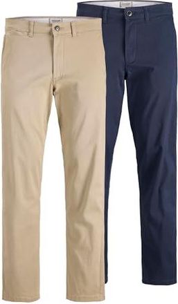 Jack & Jones Jpstkane Dave Chnio Lot de 2 Pantalons MP, Vaisselle, 36W / 32L