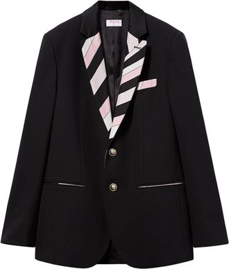 Pucci Einreihige Jacke - Schwarz