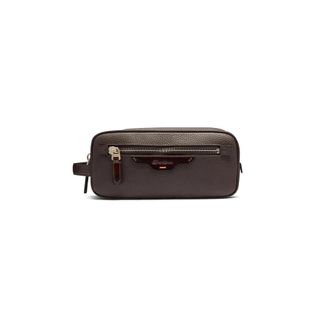 Santoni Beauty in gepr&auml;gtem Leder - - Bags - Herren - Braun - ONE SIZE