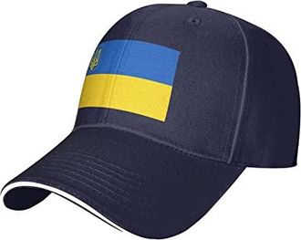 Generic Sun Protection Casquettes Drapeau De LUkraine S&eacute;chage Rapide Casquettes De Golf Classique Visiere pour Jogging Homme Femmes