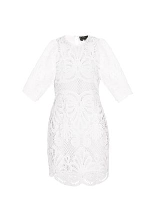 Faina Kleid Frauen Wei&szlig;