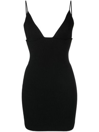 Dsquared2 Minikleid mit V-Ausschnitt - Schwarz
