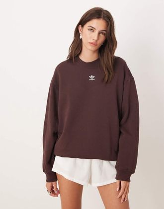 adidas Originals Essentials - Sweat oversize - Marron-Brown