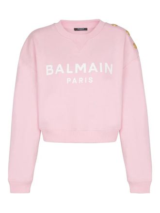 Balmain sweat à imprimé Balmain Paris - Rose