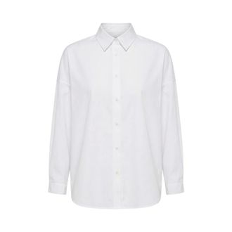 PESERICO Femme, Blouses et Chemises, Blanc, Taille: 34 FR Stretch Cotton Shirt
