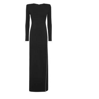 Philipp Plein Femme, Robes, Noir, Taille: 36 FR Long-Sleeved Long Dress Fatale