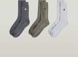 G-Star Sock Rib 3er-Pack - Mehrfarbig - Herren